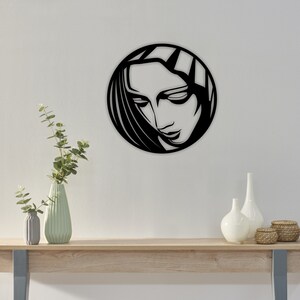 Virgin Mary Wall Art Decor Laser Cut Dxf Glowforge Svg Xtool CNC Router ...