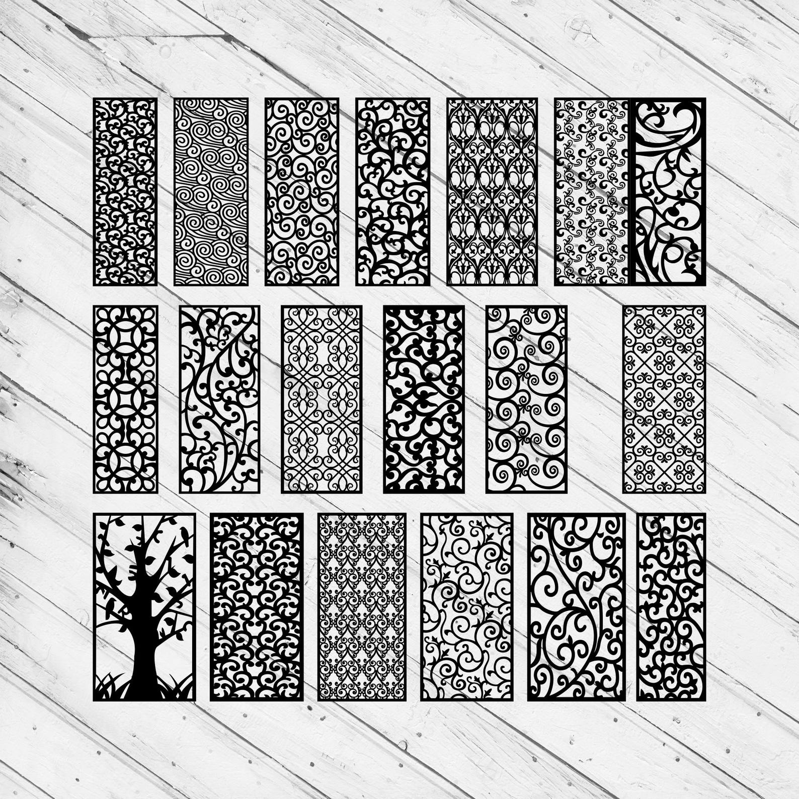 82 Pieces Seperator Bundle Laser Cut Dxf Glowforge Svg Xtool Silhouette ...