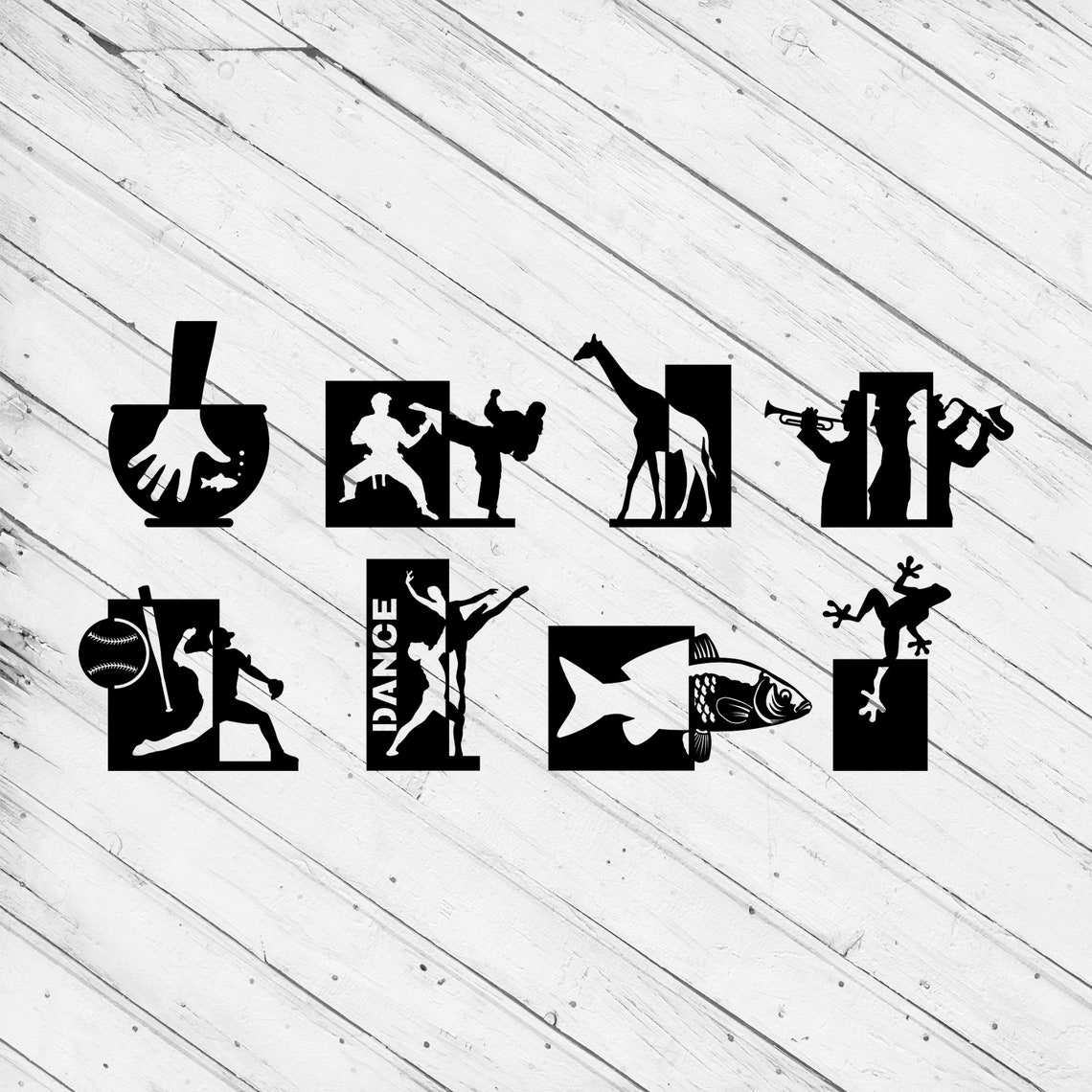 Shadow Art Bundle Laser Cut Dxf Glowforge Svg File Cricut - Etsy