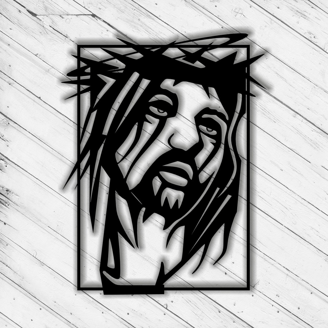 Jesus Laser Cut Dxf Glowforge Svg Xtool D1 File Wall Art Decor - Etsy