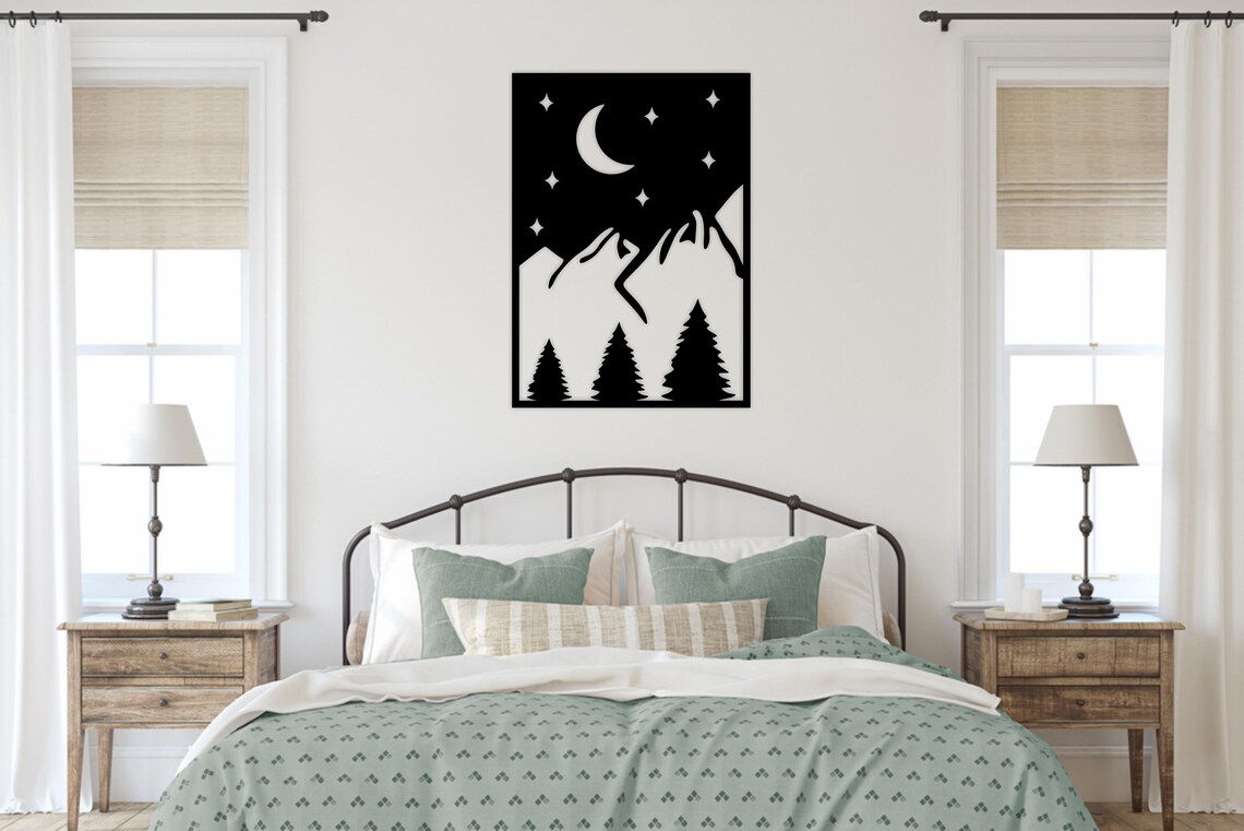 Day and Night Laser Cut Dxf Glowforge Svg File CNC Router Wall Art ...
