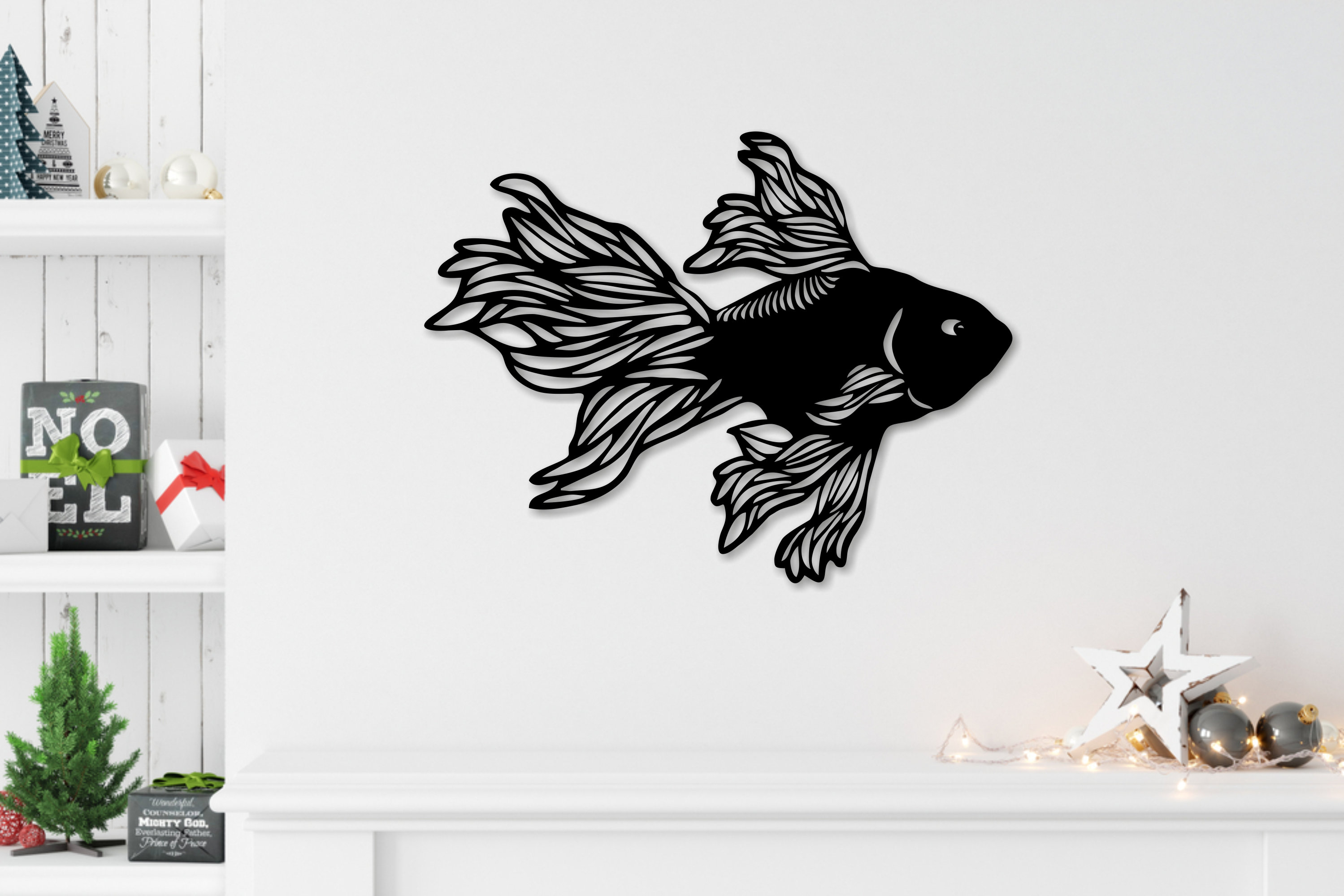 Fish Laser Cut Dxf Glowforge Svg Xtool D1 File Wall Art Decor - Etsy ...