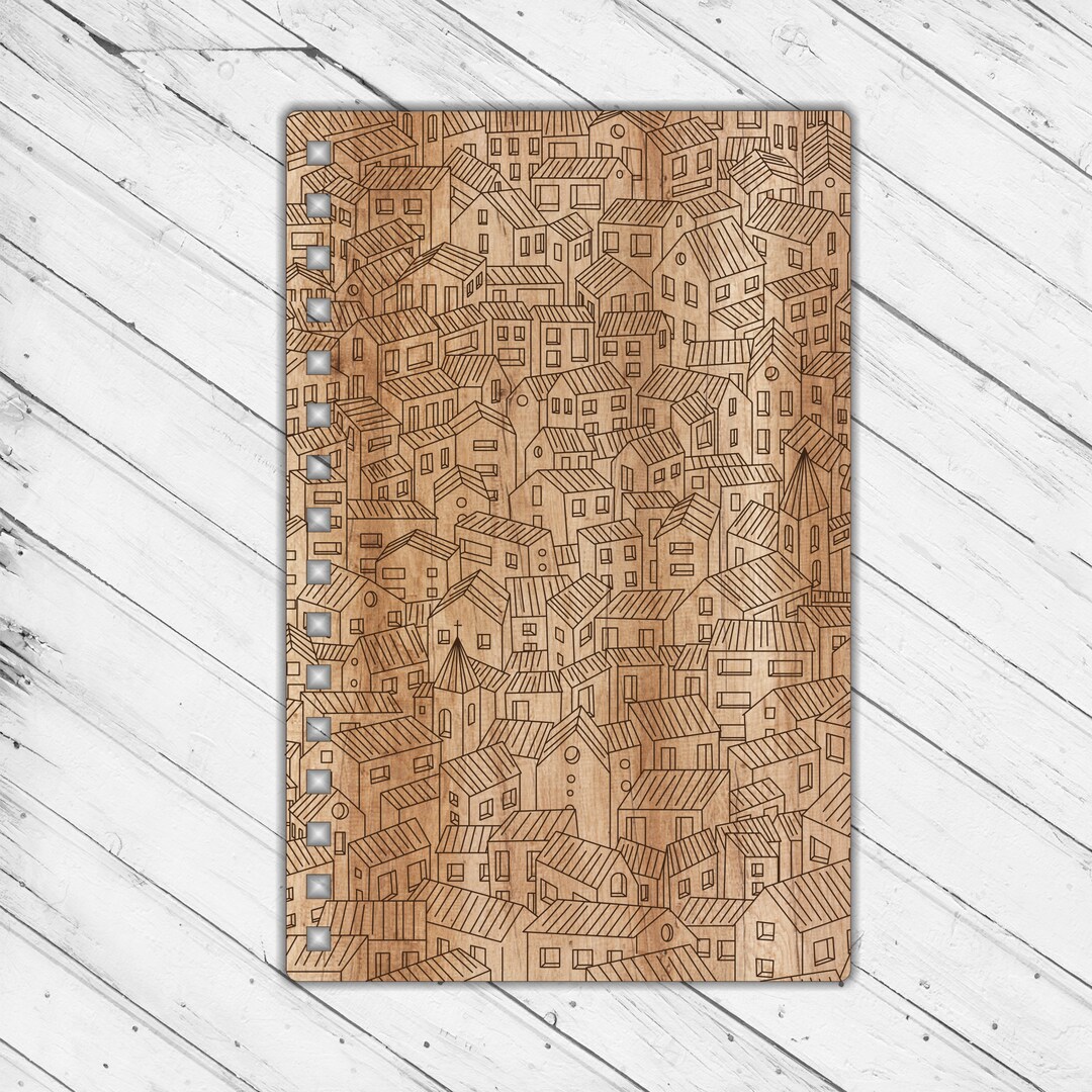 Notebook Cover Laser Cut Engraving Dxf Glowforge Svg Xtool D1 CNC ...