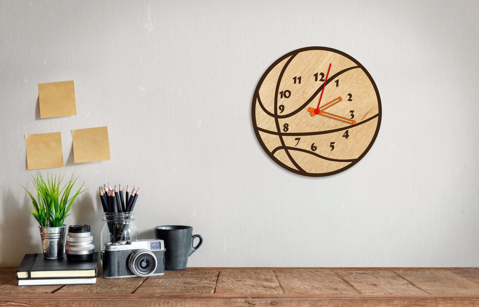 Wall Clock Basketball Laser Cut Dxf Glowforge Svg Xtool D1 CNC Cutting ...