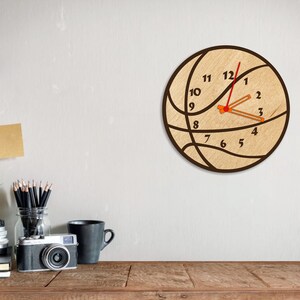 Wall Clock Basketball Laser Cut Dxf Glowforge Svg Xtool D1 CNC Cutting ...