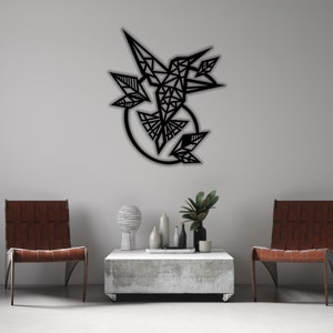 Polygonal Hummingbirds Laser Cut Dxf Glowforge Svg File CNC Cutting ...