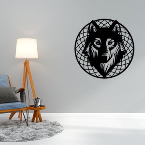 Wolf Wall Art Decor Laser Cut Dxf Glowforge Svg Xtool D1 CNC Router ...