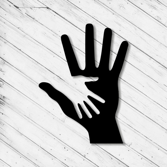 Hand Wall Art Decor Laser Cut Dxf Glowforge Svg Xtool D1 CNC - Etsy