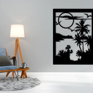 Landscape Wall Art Decor Laser Cut Dxf Glowforge Svg Xtool CNC Router ...