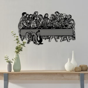 Last Supper Wall Art Decor Laser Cut Dxf Glowforge Svg Xtool CNC Router ...