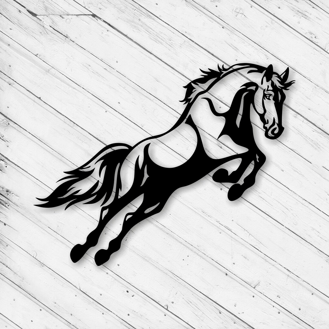 Horse Laser Cut Dxf Glowforge Svg Xtool File Wall Art CNC Router ...