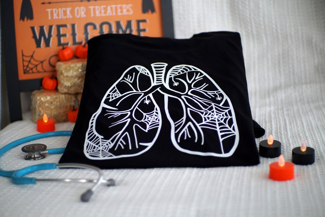 Spooky Season Spider Web Lungs, Respiratory, Nurse, Healthcare ...