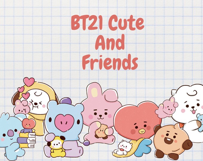 BT21 Fanart Stickers Bundle in PNG File Easy Download and Use - Etsy Canada