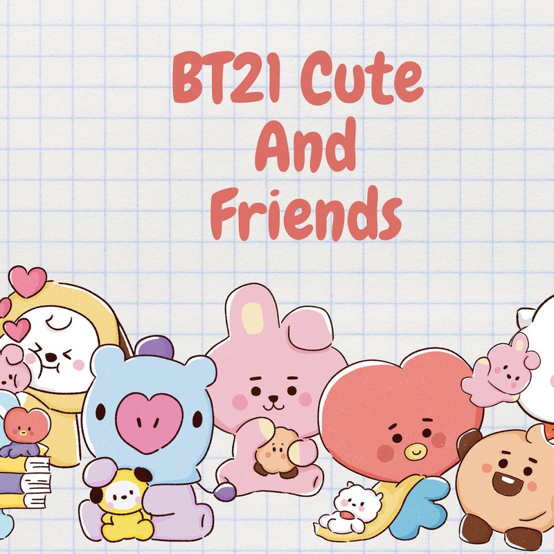 Bt21 Stickers - Etsy