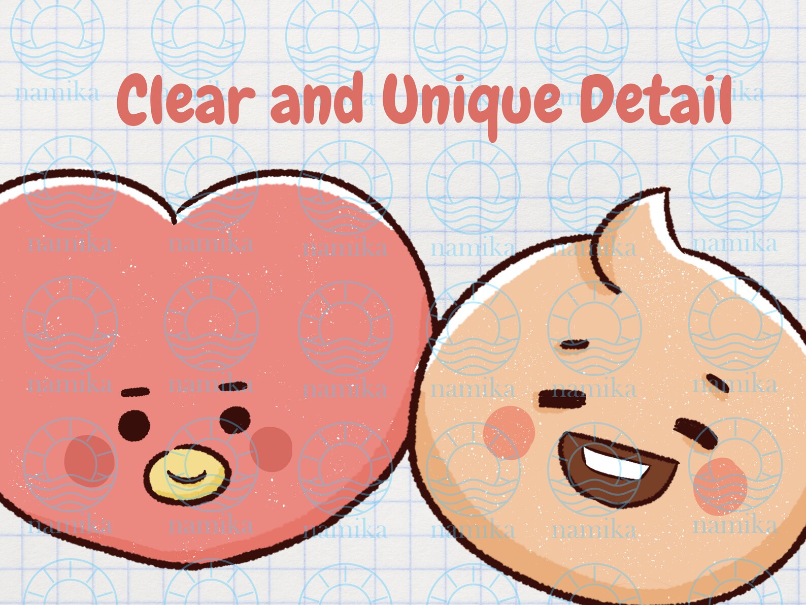 BT21 Cute Head Stickers Easy Use Download and Print - Etsy