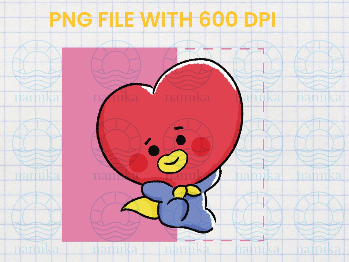 Printable Cute BT21 Stickers Bundle, in PNG File, Digital Easy Download ...