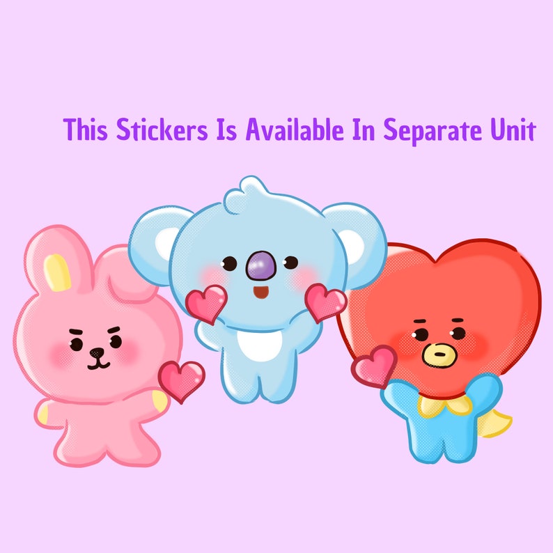 Printable BT21 Stickers Clipart Bundle With New Face of Mang, in PNG ...