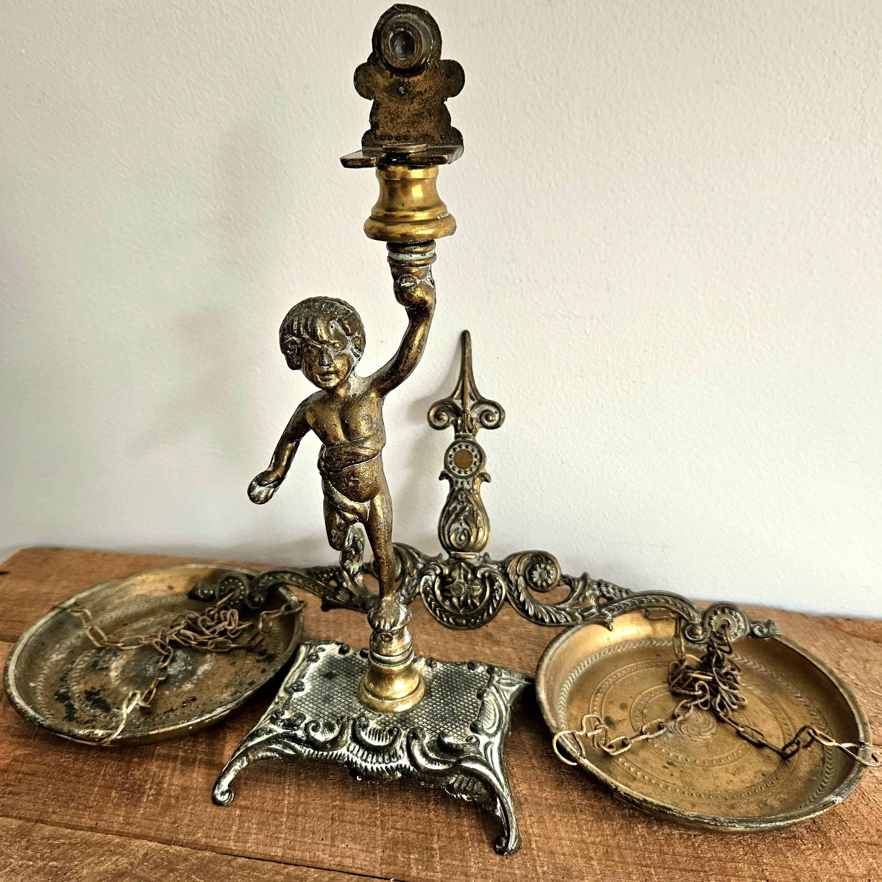Vintage Italian Cherub Balance Scales Scales of Justice - Etsy