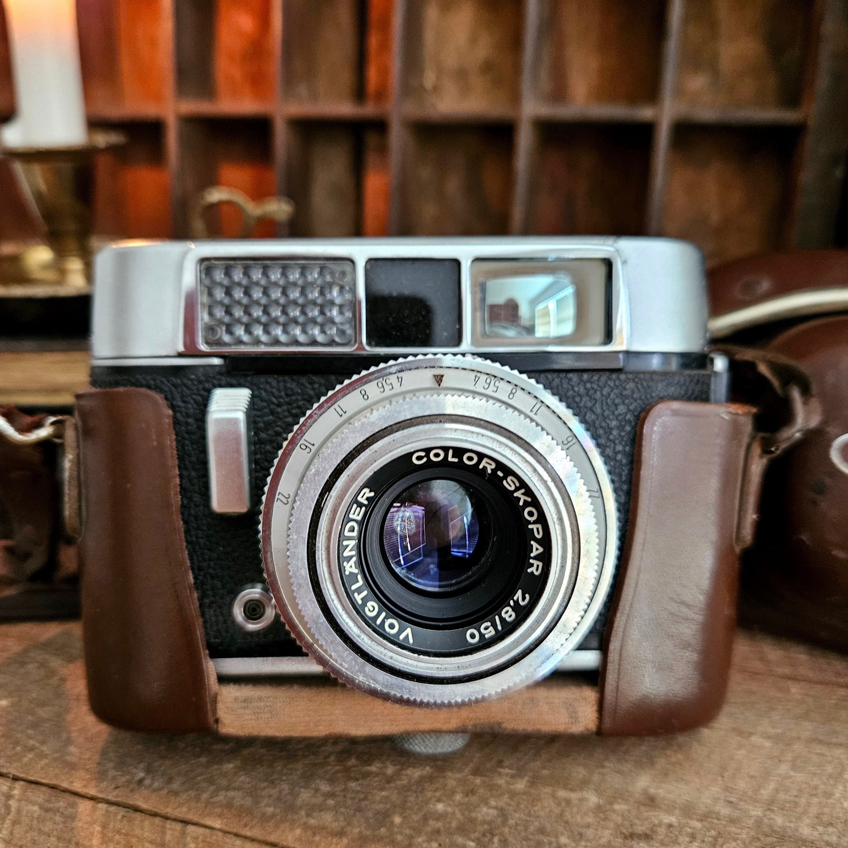 Voigtlander Vito CL Camera With Leather Case. Mid-century Retro Film ...