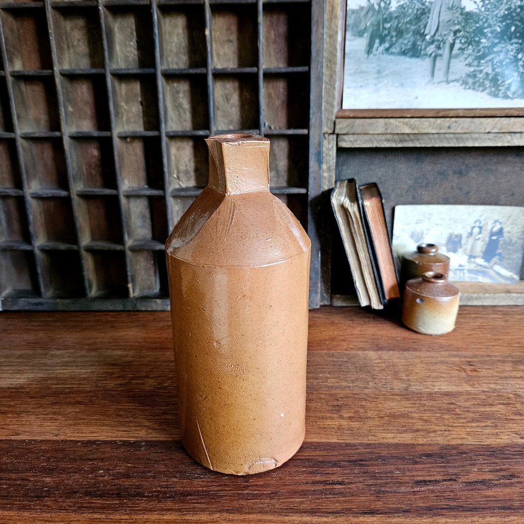 Antique Stoneware Doulton Lambeth Ink Bottle, Old Rustic Bottle, Vintage Pottery - Etsy