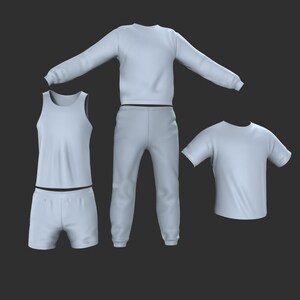 Procreate 3D Clothing Bundle 5 Model Pack - Etsy