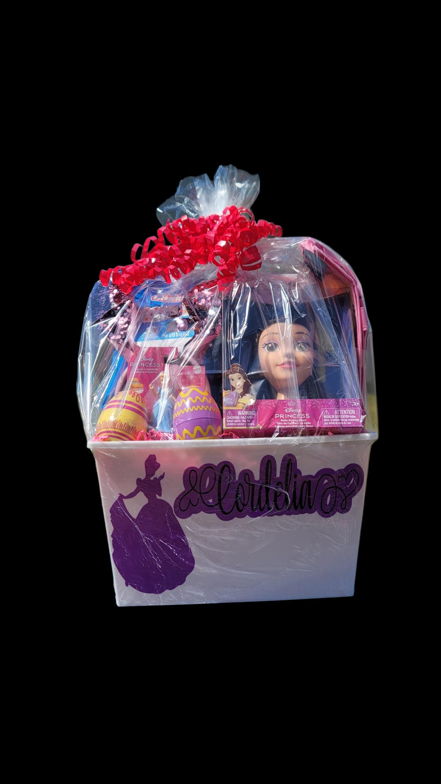Girl Easter Personalized Basket; Kids Basket;character Baskets; Minnie ...