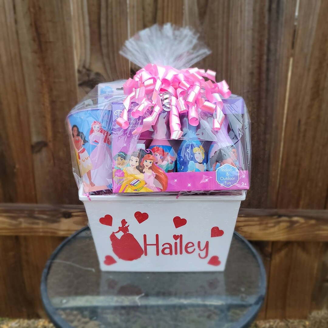 Girl Easter Personalized Basket; Kids Basket;character Baskets; Minnie ...