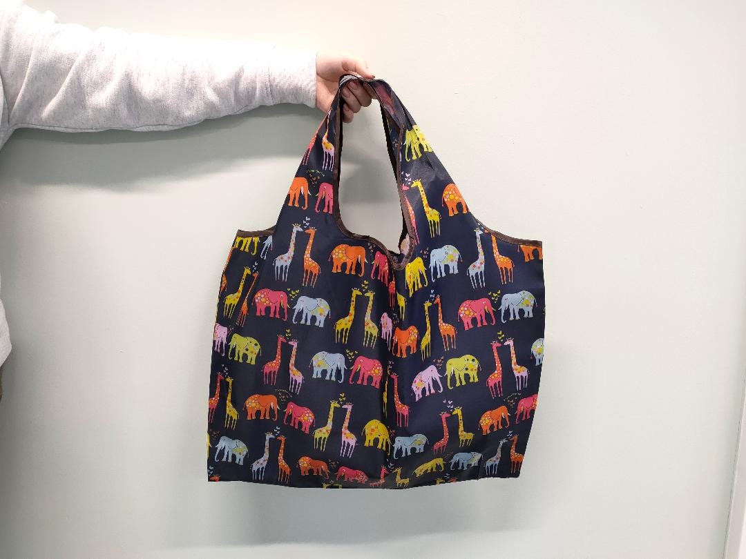 Foldable Eco-friendly Nylon Grocery Bag Reusable Waterproof - Etsy