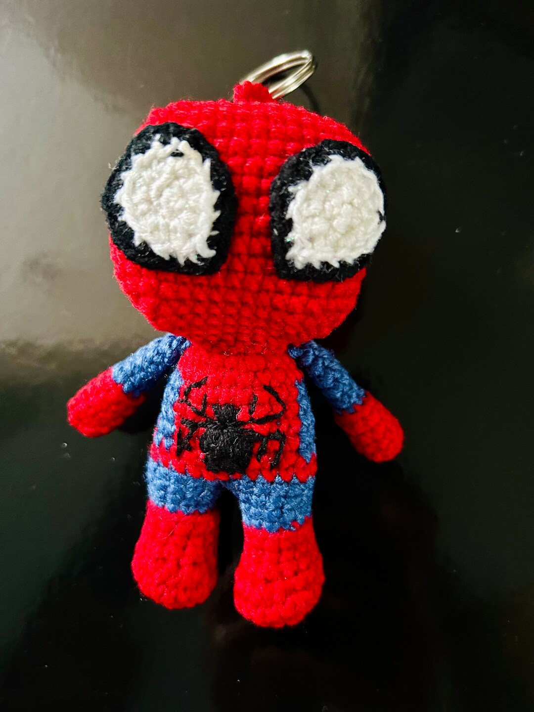 Spider Man Crochet Keychain/ Spider-man Key Chain / Armigurumi Keychain ...