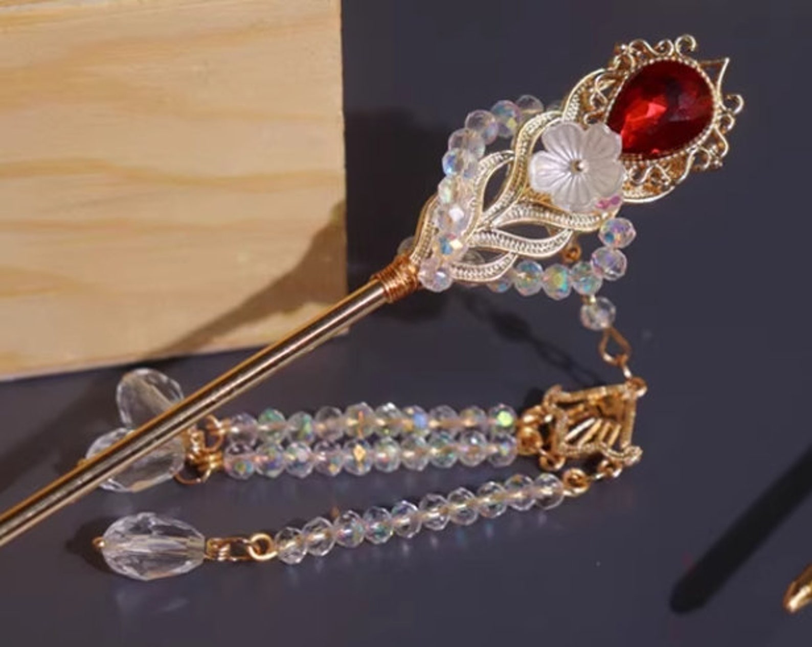 Vintage Diamond Hair Stick, Tang Hair Pins, Tassel Hair Fork, Fairy ...