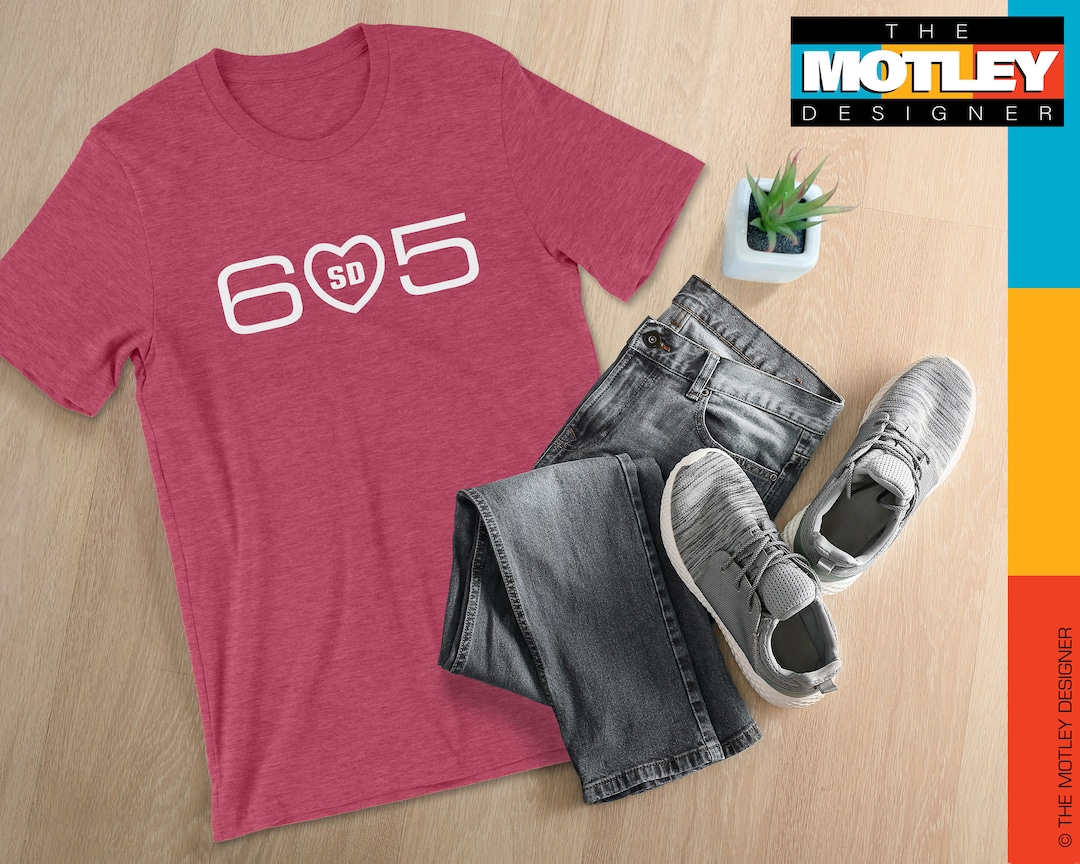 South Dakota's Original Area Code 605, Unisex Jersey Short Sleeve Tee ...