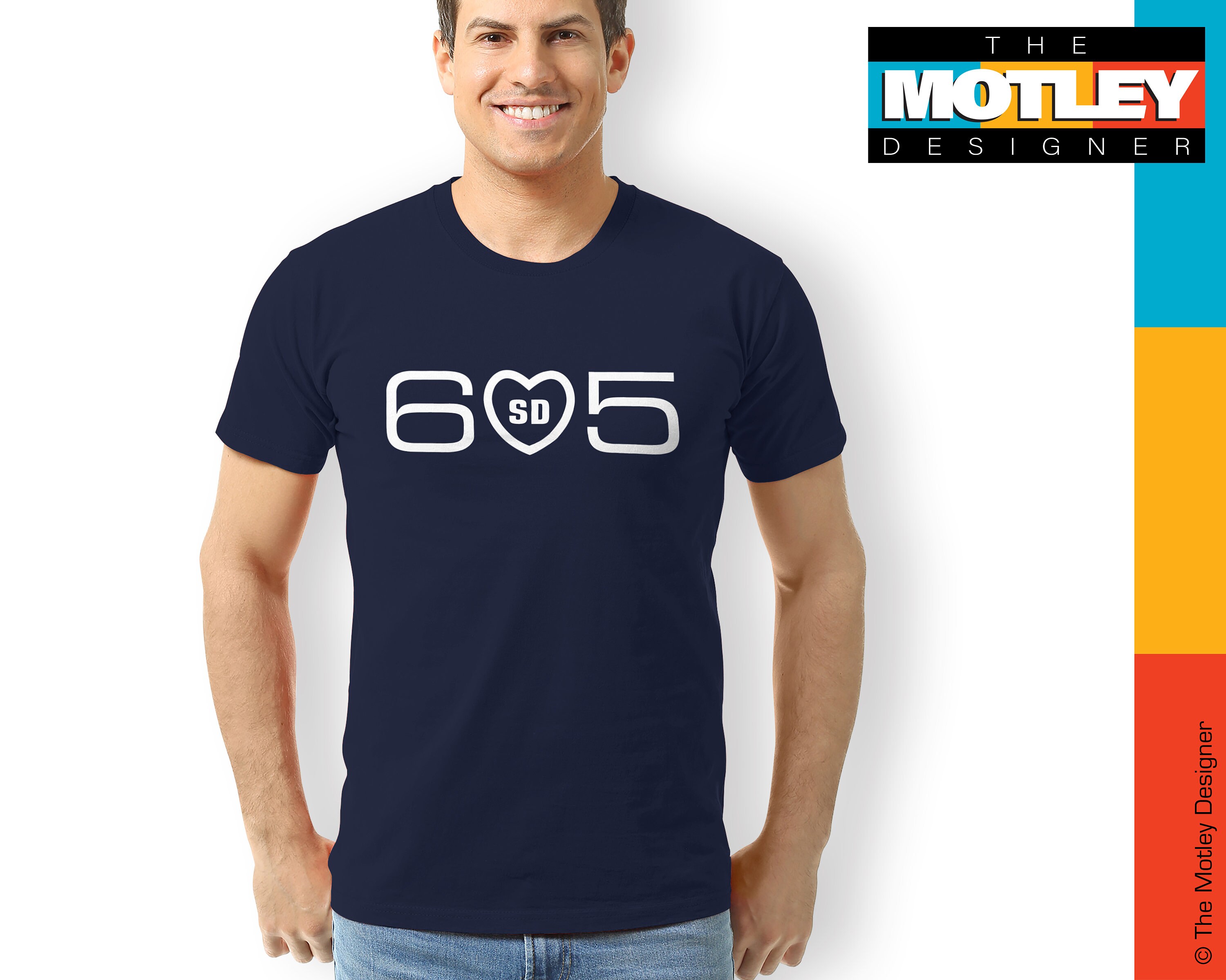South Dakota's Original Area Code 605, Unisex Jersey Short Sleeve Tee ...