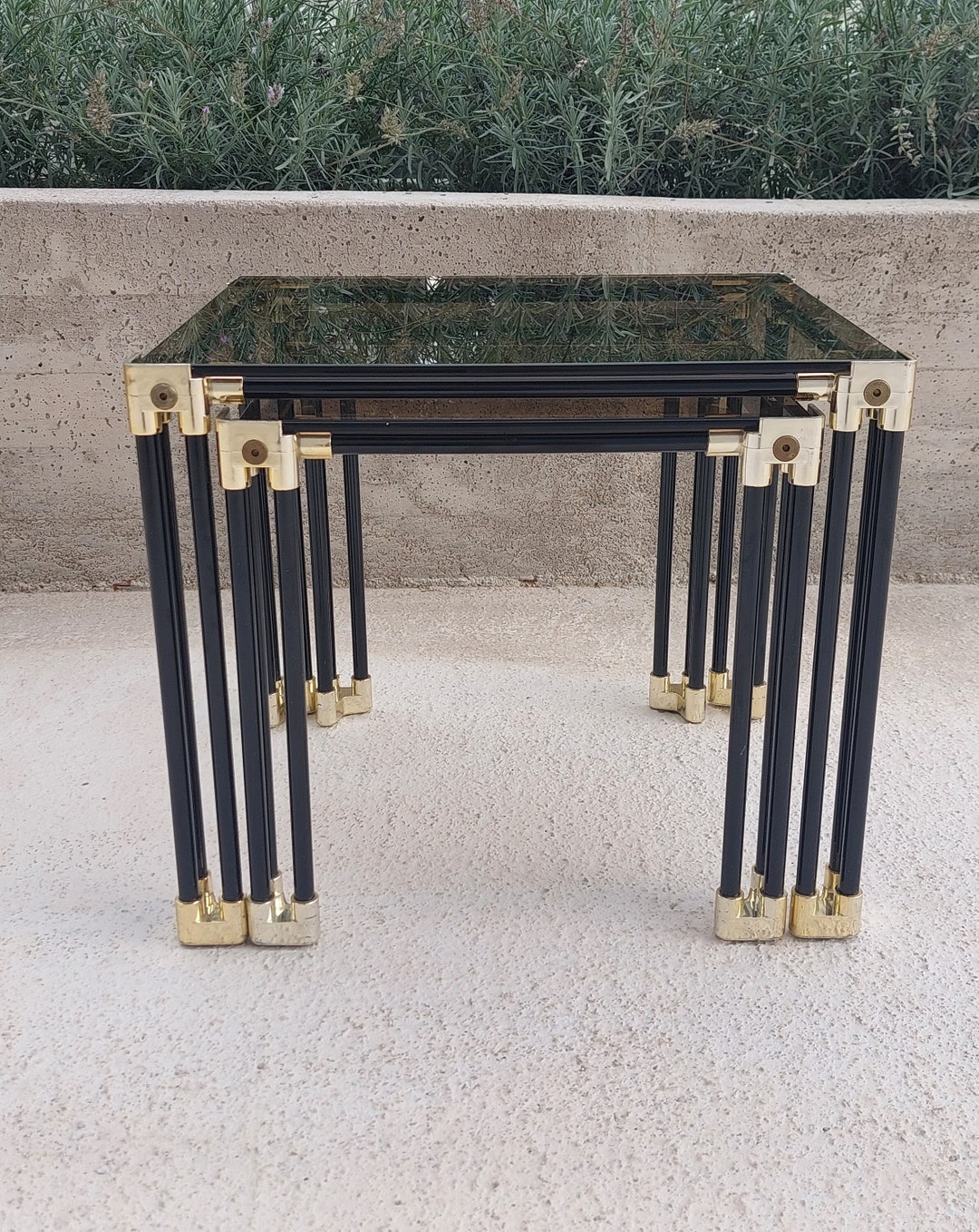 Vintage Italian Coffee Tables / Pair / Italian Nesting Tables ...