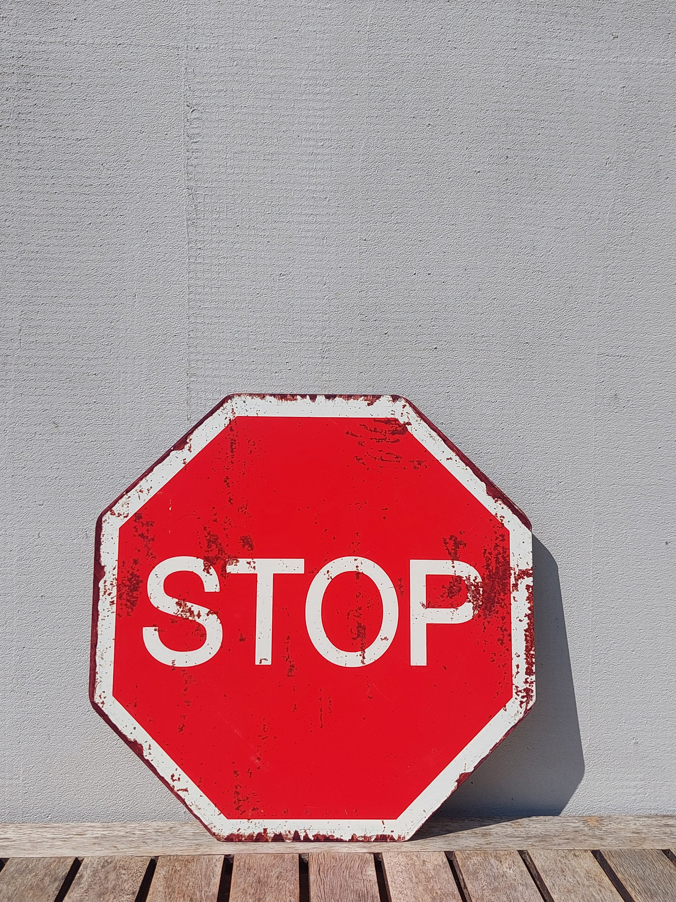 Vintage Look Stop Sign / Stop Sign / Stop / Warning Sign / Wall Decor ...
