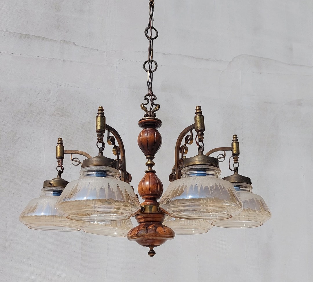 XL Italian Vintage Chandelier / Vintage Chandelier / Antique Style ...