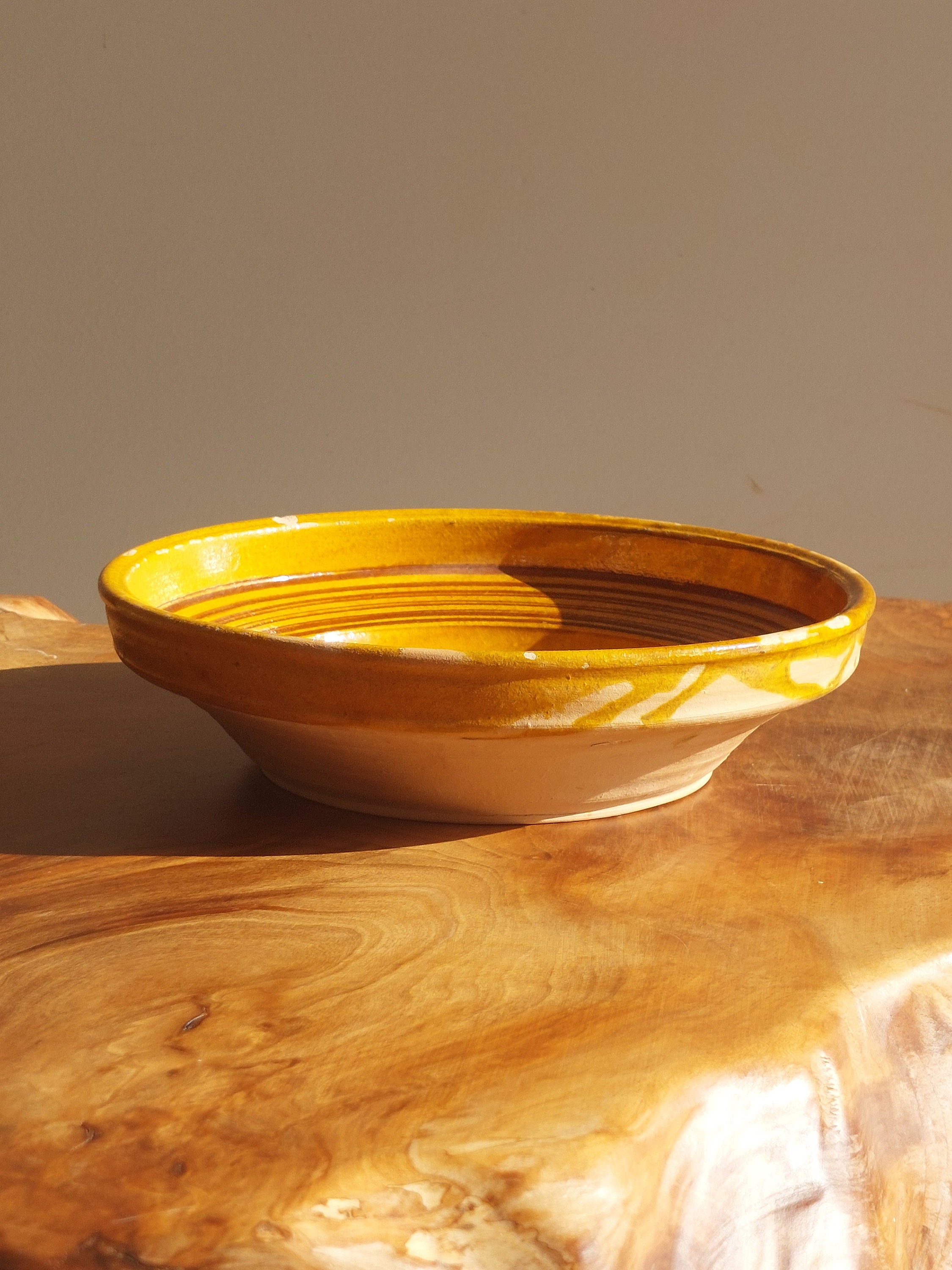 Vintage Terracotta Primitive Glazed Clay Bowl /terracotta Primitive ...