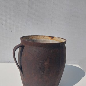 Antique Cast Iron Pot With Handle /antique Cast Iron Pot /antique Iron ...