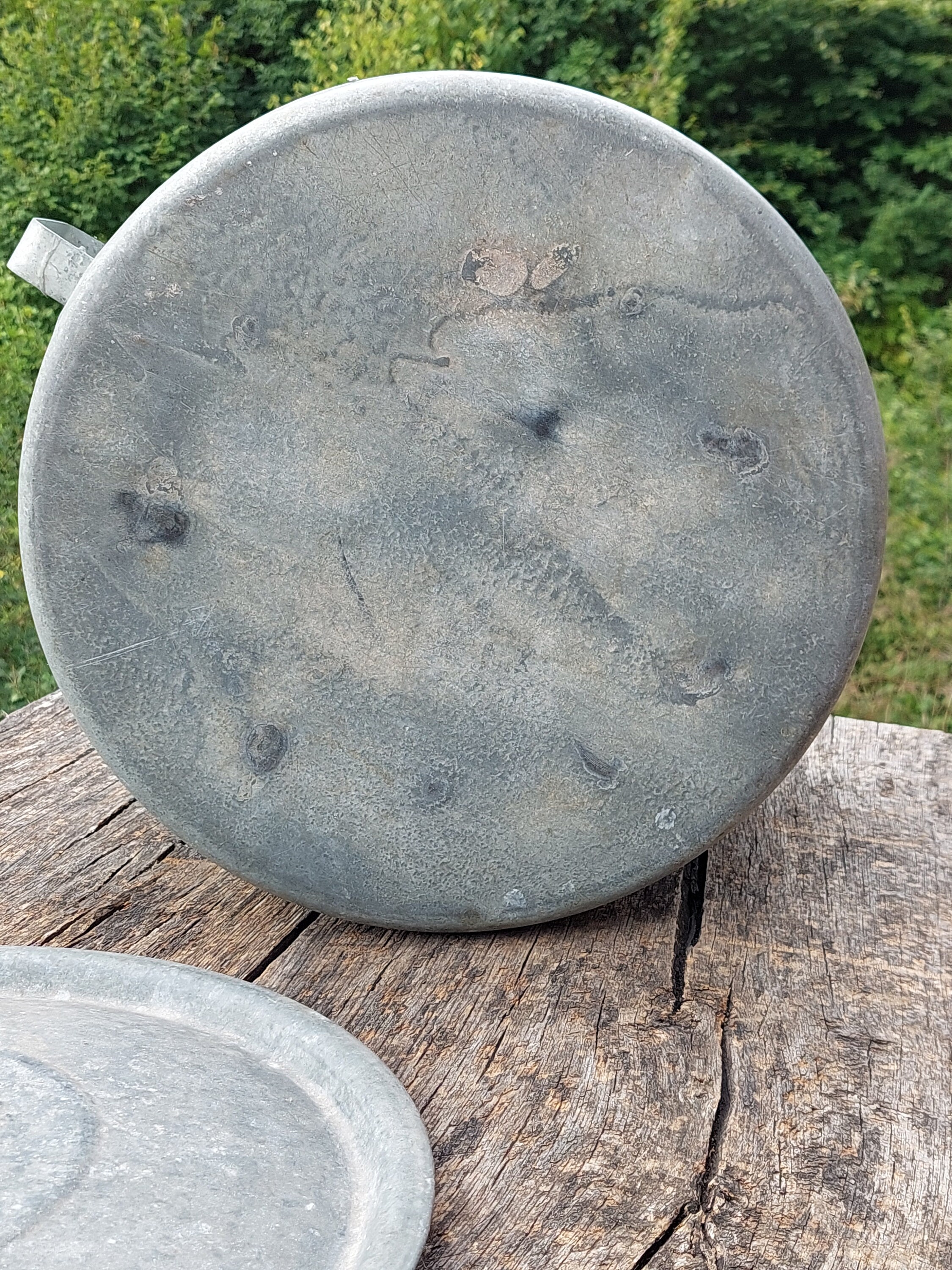 XL Vintage Galvanized Zinc Pot/two Handled Pot/garden - Etsy