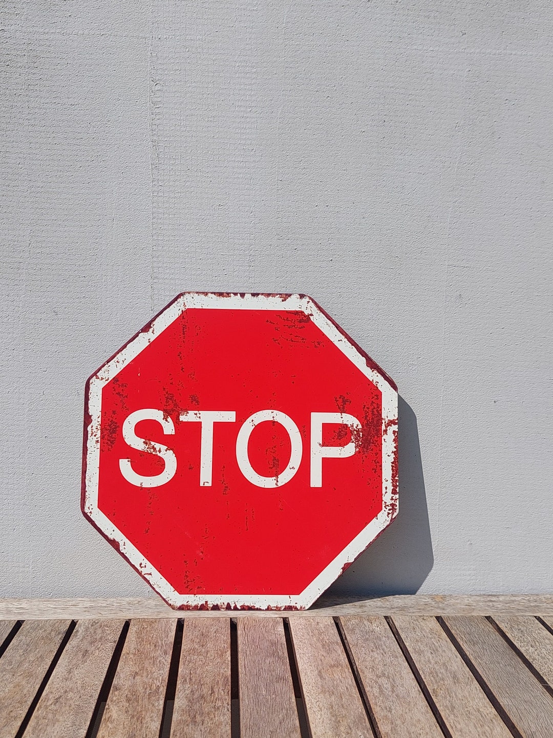 Vintage Look Stop Sign / Stop Sign / Stop / Warning Sign / Wall Decor ...