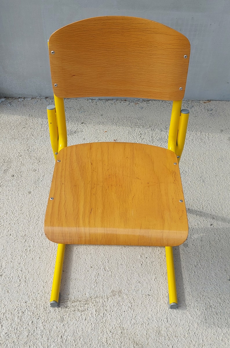 Vintage Children's Chair: Kindergarten Industrial Style, Kids Room ...