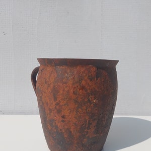 Antique Cast Iron Pot With Handle /antique Cast Iron Pot /antique Iron ...