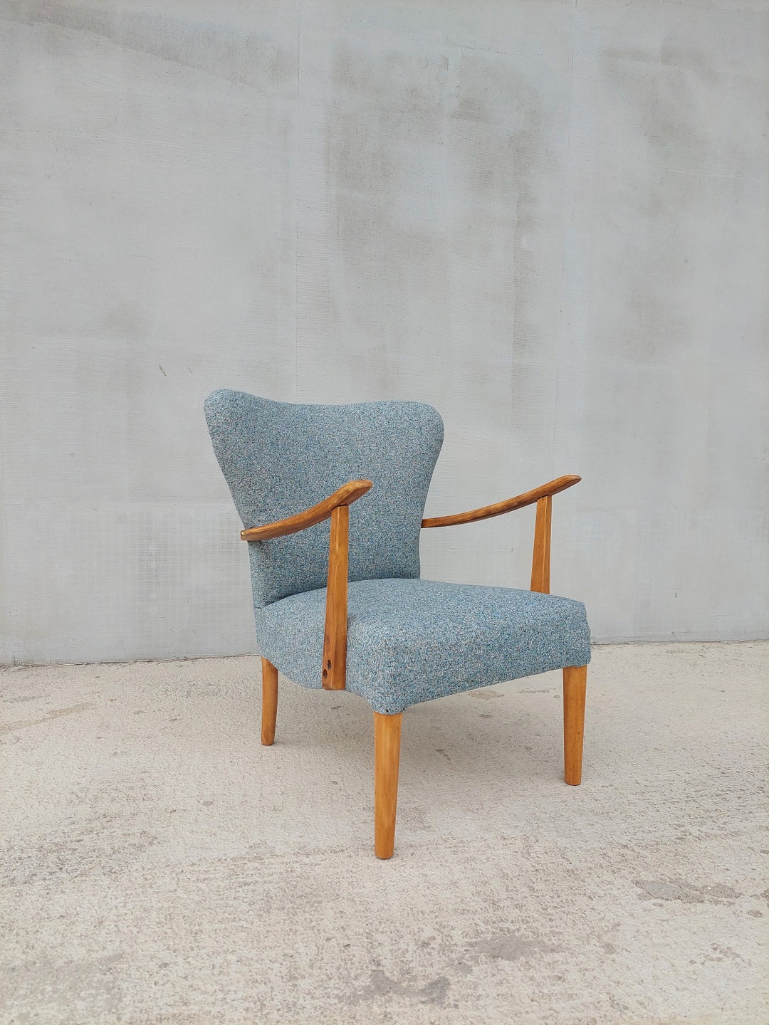 Retro Lounge Armchair / Retro Armchair / Vintage Coctail Armchair ...
