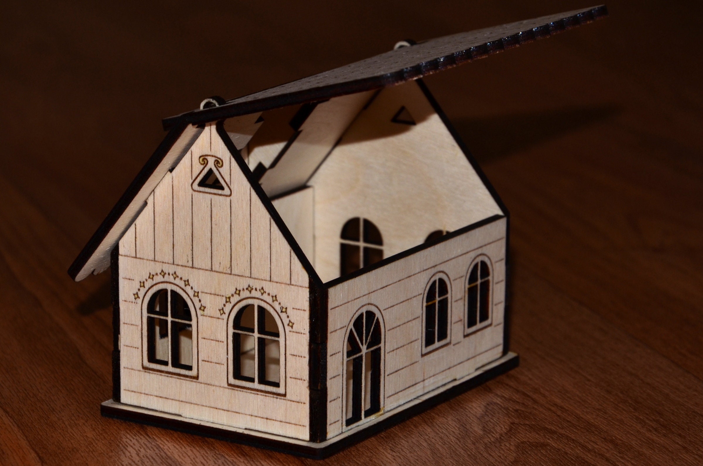 Small House (giftbox) - Laser Cut Files - Instant Download - Etsy