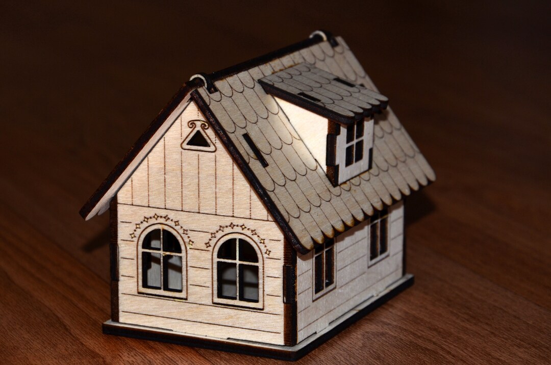 Small House (giftbox) - Laser Cut Files - Instant Download - Etsy