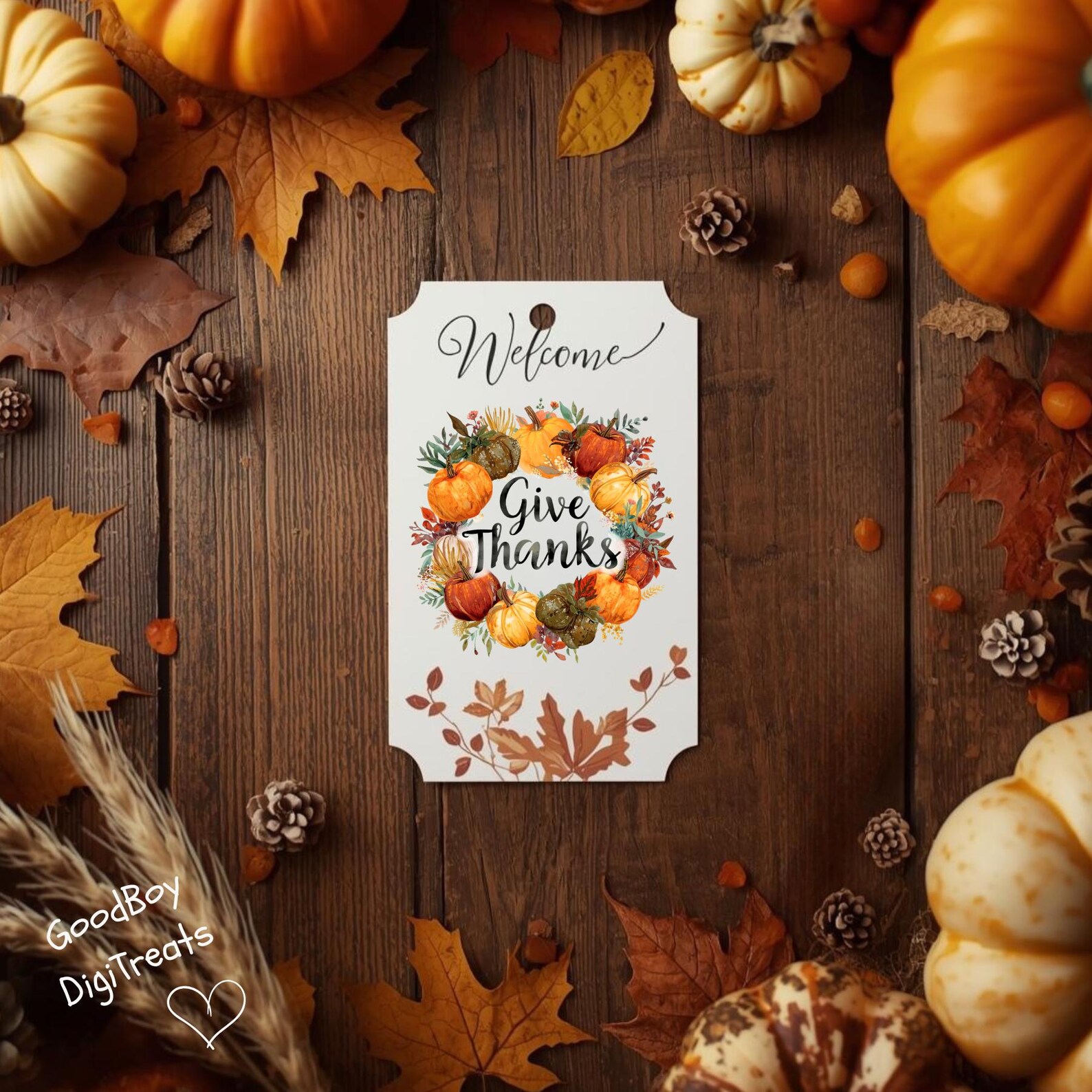 Thanksgiving Greetings Fall Clipart: Thankful Grateful Blessed PNG ...
