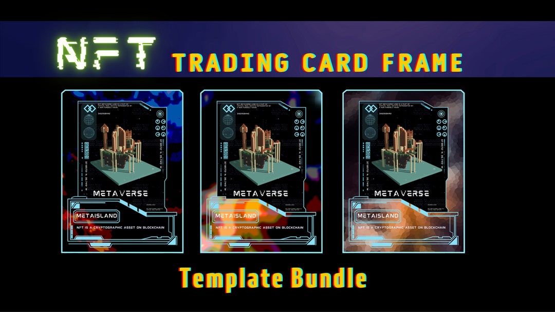 Trading Card Frame, Nft Template, Crypto Art,nft Art, Promo Card ...