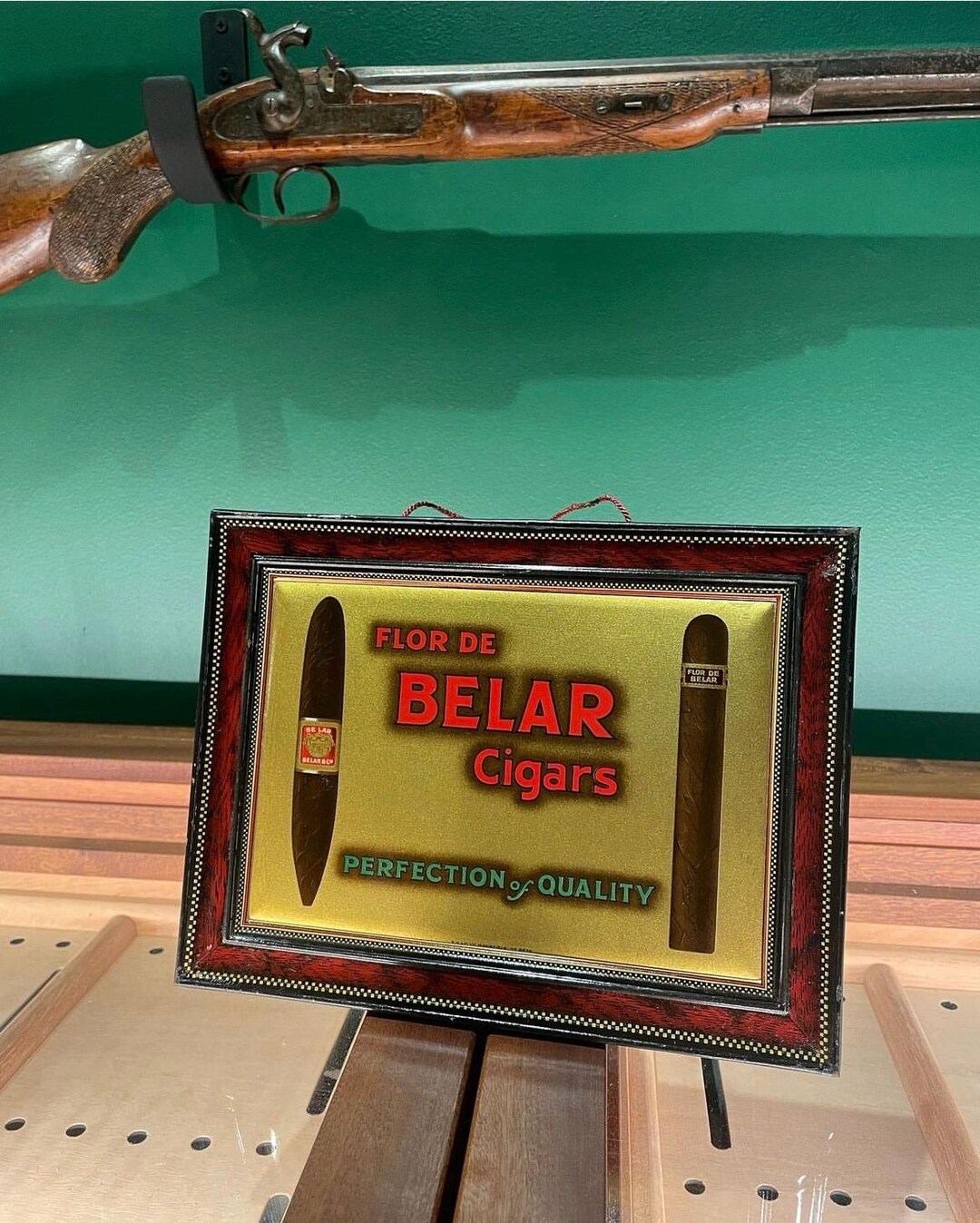 1930s Vintage Cigar Advertising Sign Flor De Belar Metal - Etsy