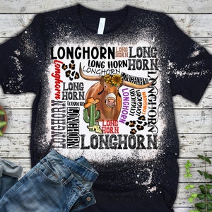 Longhorn Sublimation PNG, Longhorn Digital Downloads, Longhorn Png ...