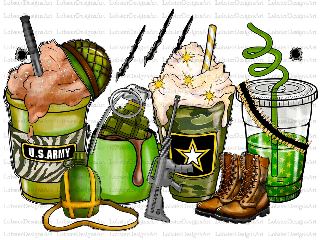 Us Army Coffee Cups Png Sublimationd Design Download, US Army Png ...