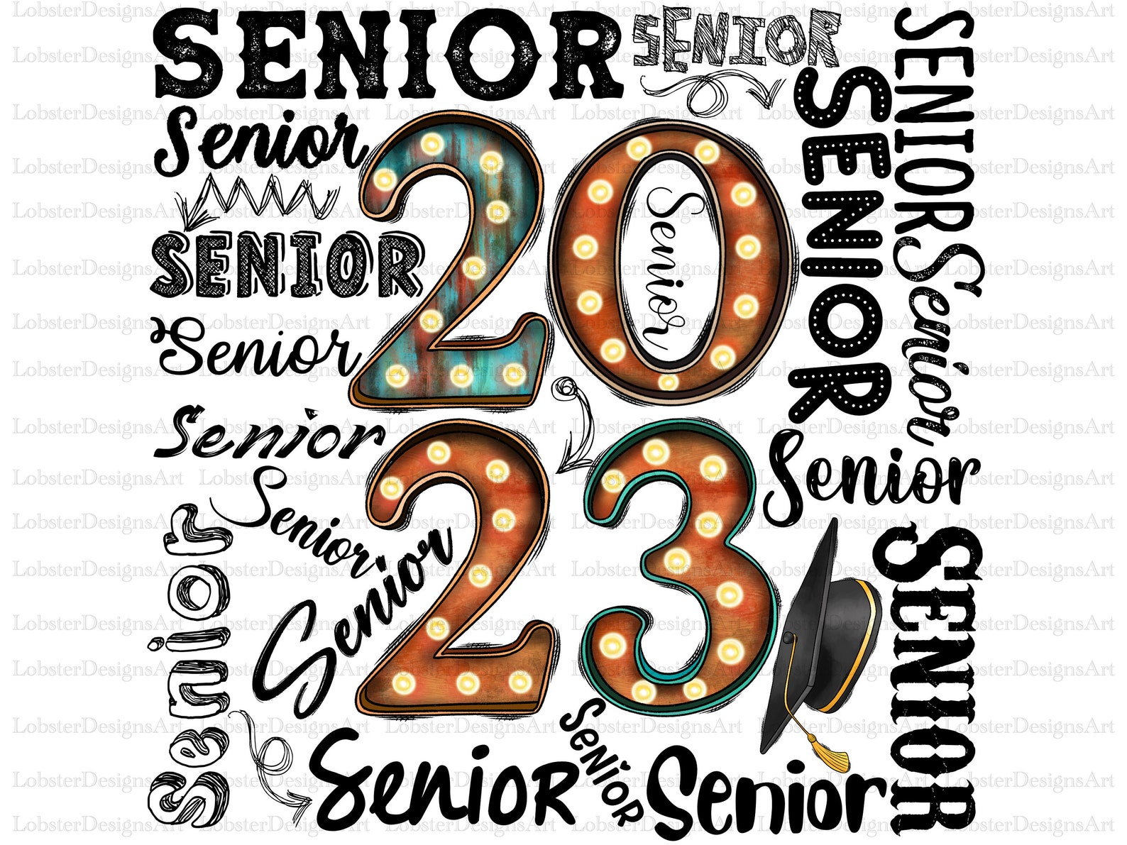 Senior 2023 Png File Western Sublimation Senior 2023 - Etsy